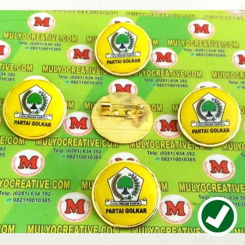 Jual Pin Partai Golkar Ukr. 3 Cm - Pin Partai Golongan Karya Model ...