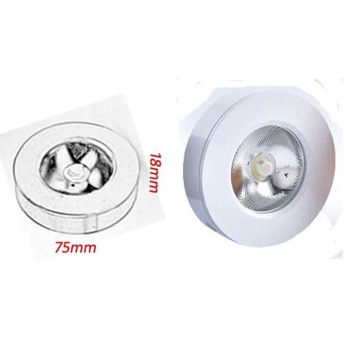 Jual Lampu Downlight LED bulat model tempel 5w 220v Outbow - Hitam ...