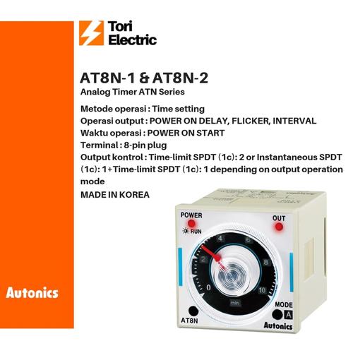 Jual AUTONICS ANALOG TIMER AT8N-1 & AT8N-2 100% ORI - Kota Bandung ...