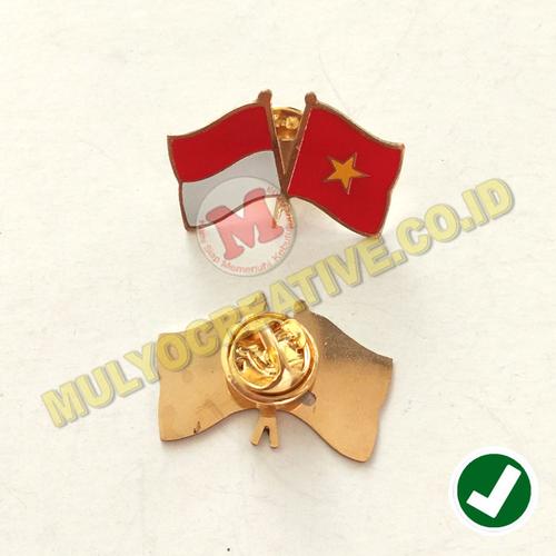 Jual Flag Pin Indonesia Vietnam - Pin Krah Bendera Persahabatan - Kab ...