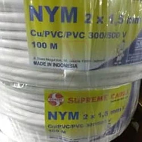 Jual Kabel NYM 2x1.5 mm Supreme 2 x 1.5 (100 meter) Putih Kawat Tembaga - Kota Surabaya - Jagoan ...