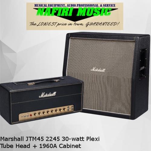 Jual Marshall JTM45 2245 30-watt Plexi Tube Head + 1960A Cabinet ...