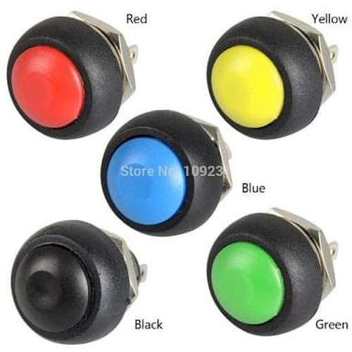 Jual PBS-33B 12mm Waterproof Momentary ON OFF Push Button 2p Switch ...