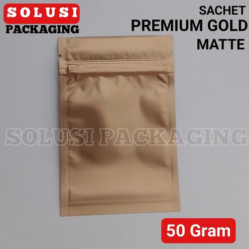 Jual SACHET PREMIUM GOLD 50GR/PLASTIK KLIP/KEMASAN KOPI/BAG KANTONG ...