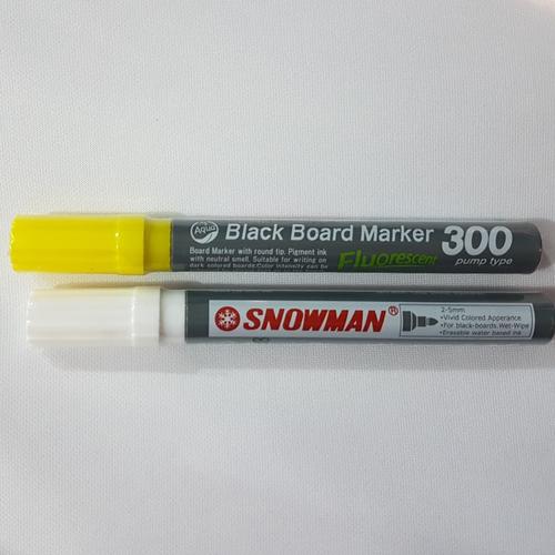 Jual spidol blackboard marker - Snowman 300 Flourescent - Kuning ...