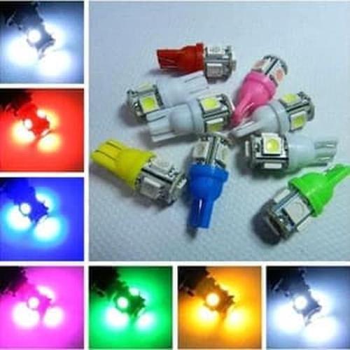 Jual Lampu LED Jagung T10 SMD 5050 Senja kota sein 5 titik mata Mobil ...
