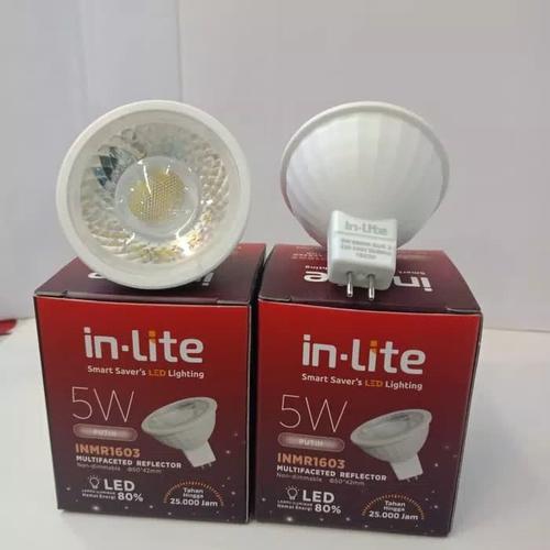 Jual Inlite Lampu Halogen Tusuk MR16 5 Watt / 5W 220V Warm White ...