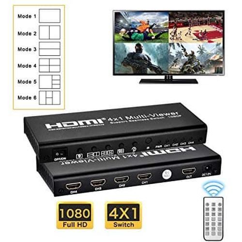 Jual HDMI 4X1 MultiViewer, Quad Viewer with Audio Extractor 1080P ...