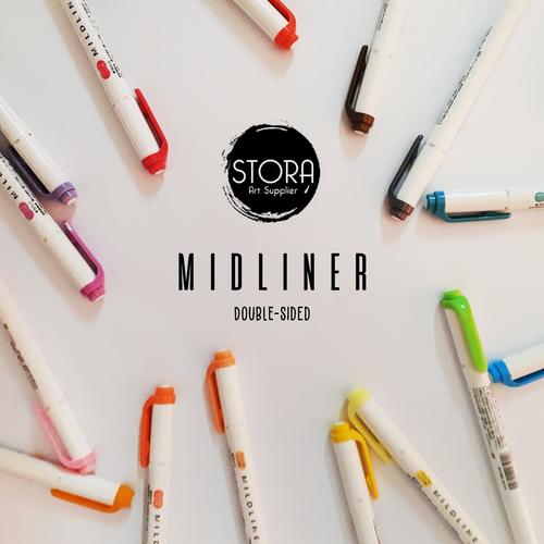 Jual Zebra Mildliner Double-Sided Pastel Highlighter Water-based Marker ...