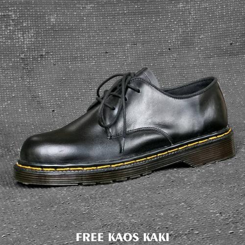 Jual SEPATU KULIT ASLI ALLOF ORIGINAL DOKMAR LOW 3 HOLE BONUS KAOS KAKI ...