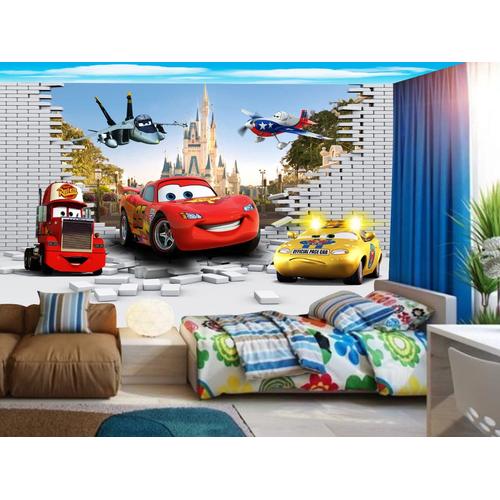 Jual WALLPAPER CUSTOM 3D WALLPAPER DINDING ANAK CARS 2 - Vinyl Doff ...