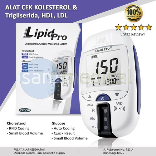 Promo Lipid Pro Kolesterol Trigliserida HDL LDL Glucose Meter Cicil 0% ...