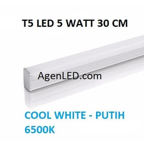 Jual Lampu TL Neon T5 LED 5W 30cm Tube 30 cm 5 w watt biru WHITE PUTIH 4 6 - Jakarta Pusat ...