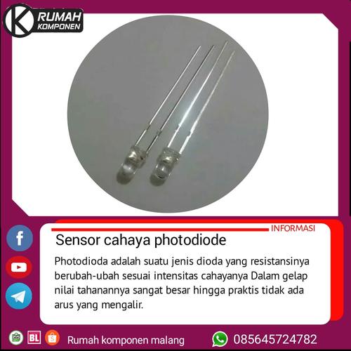 Jual Photodiode photodioda 3mm sensor cahaya transmitter - Kota Malang ...