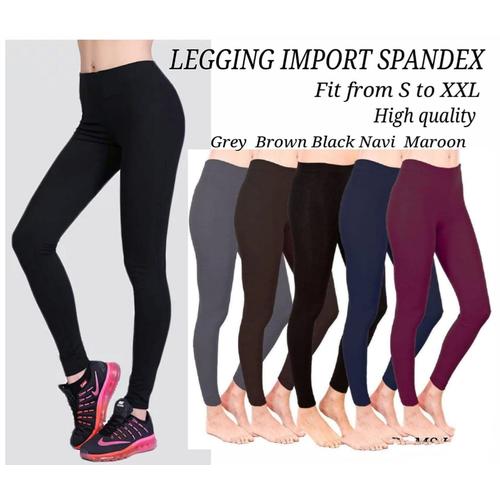 Jual [Legging import spandex polos RO] Celana legging spandex varian ...