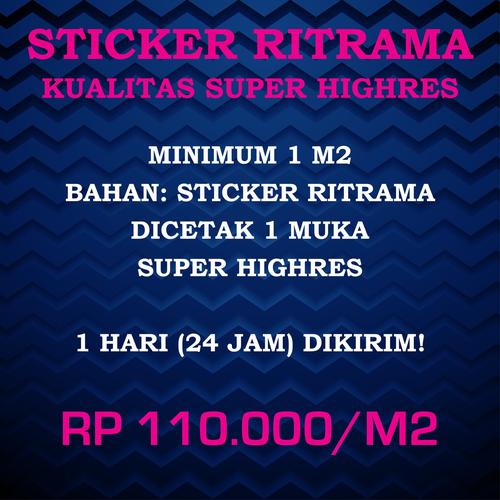 Jual Print Cetak Sticker RITRAMA Super Highres - Jakarta Selatan ...
