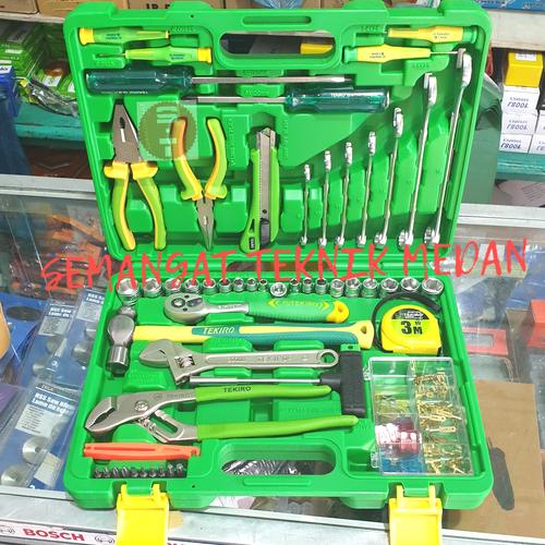 Jual 60pcs TEKIRO MEKANIK TOOL SET KIT MECHANIC BOX 60 pcs PVC TEKIRO ...
