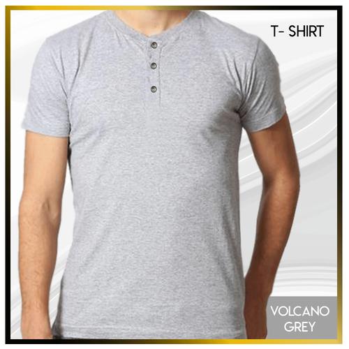 Jual Kaos Kancing Henley Premium Pria Volcano Grey - Kota Bandung ...