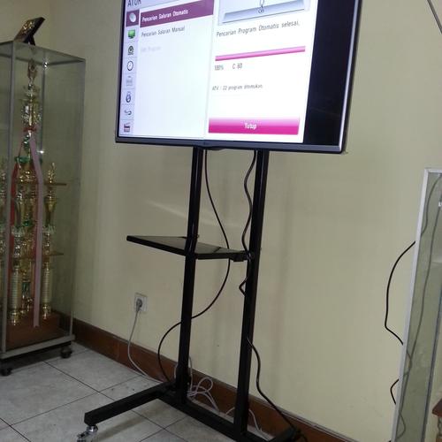Jual Bracket Braket Tv Led Lcd Berdiri Standing Lantai Floor Stand 32 ...