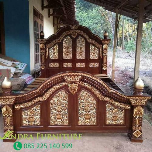Jual dipan/tempat Tidur gebyok kayu jati divan bed full ukir kayu jati ...