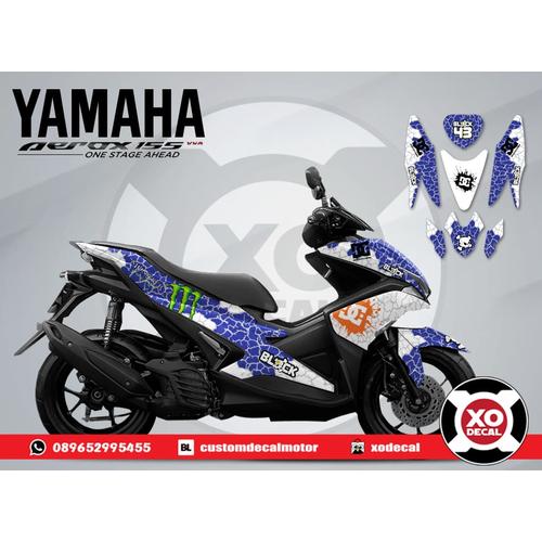 Jual DECAL STICKER YAMAHA AEROX BLUE KENBLOCK DESIGN - Jakarta Barat ...