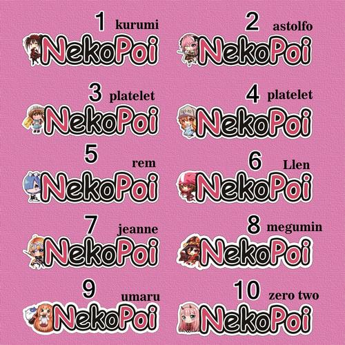 Jual sticker / stiker anime nekopoi - Kota Bandung - jibranime_NEW ...