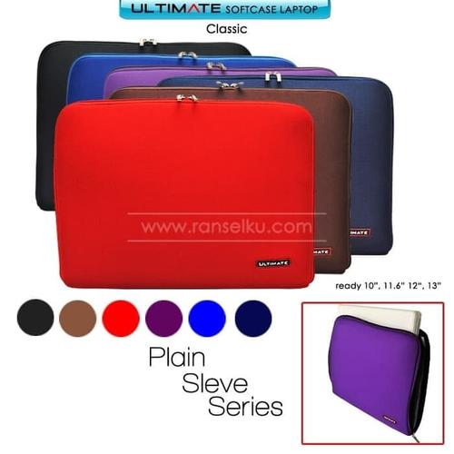 Jual Ultimate Softcase Plain Classic Brown Tas Laptop [14 Inch ...