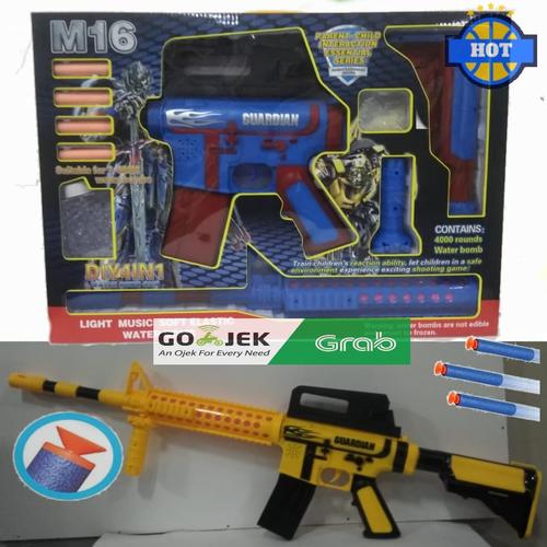 Jual Guardian M16 DIY 4in1 Water Bomb Gun / Peluru Soft Bullets dan Gel ...