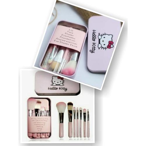Jual KUAS HELLO KITTY KALENG MAKE UP HELLOKITTY BRUSH MAKEUP SET 7 IN 1 ...