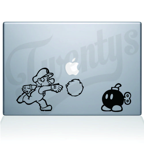 Jual Stiker Laptop Mario Brothers Fireball Bomb Decal - Kab. Garut ...