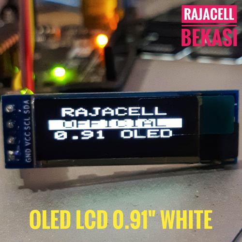 Jual New LCD OLED 0.91" WHITE 128X32 i2C Module for Arduino - Kota ...