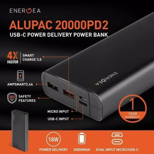 Jual Power Delivery Power Bank Energea Alupac PD2 20000 mAh QC 3.0 ...