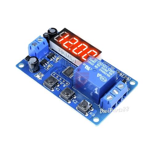 Jual Countdown Time Delay Relay Module DC 12V LED Digital Timer - Kota ...