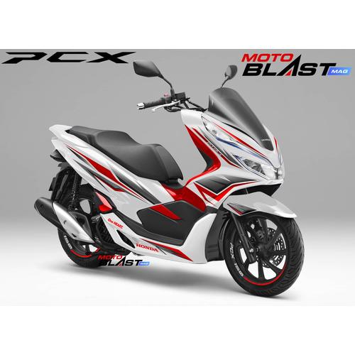 Jual Decal Stiker PCX 150 Putih Ready Cutting (NON FULLBODY) - Glossy ...