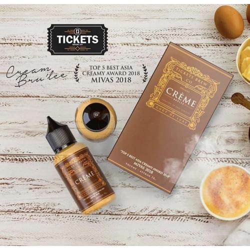 Jual EJM Liquid Tickets Brew Creme Brulee 60ML BEST ASIA CREAMY 2018 ...