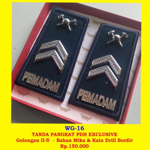 Jual WG-16 / Pangkat Damkar PDH / Pangkat Pemadam / 2B - Jakarta Utara ...
