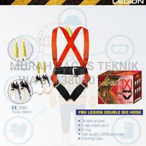 Jual FULL BODY HARNESS DOUBLE BIG HOOK / SAFETY BELT DOUBLE HOOK - Kab ...