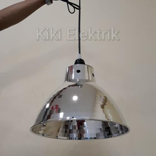 Jual Kap Lampu Gantung Industri Kilap Diameter 30 cm + Fitting E27 KOMPLIT - Jakarta Pusat ...
