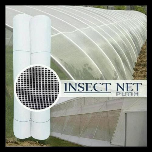 Jual jaring insect net putih/jaring greenhouse tanaman/jaring pengaman ...
