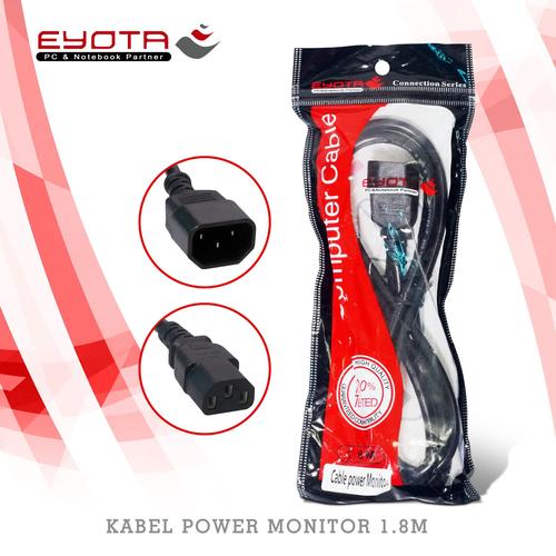 Jual Kabel Power Komputer PC CPU to Monitor 1.8m EYOTA Kabel Power 1.8 ...