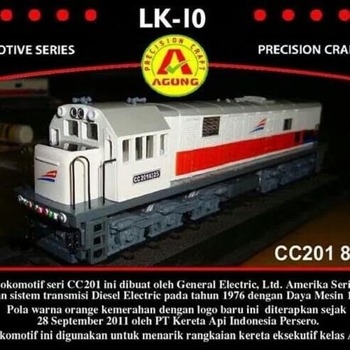 Jual Miniatur Lokomotif kereta Api LK-10 CC2018/Diecast - Kab ...