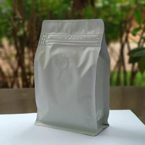 Jual Kemasan kopi / packaging biji kopi 250gr Putih dengan zipper ...