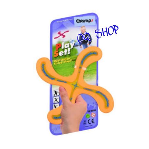 Jual CHAMPS MAINAN BOOMERANG 25CM FRISBEE / FLYING RING PVC 10 INCI ...