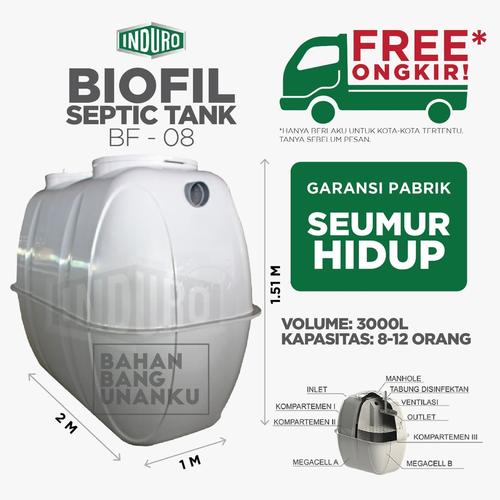 Jual Septic Tank Biofil BF 08 3000 L - Tangki Septik Sepiteng - Kota ...