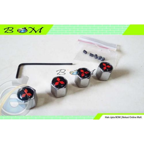 Jual tutup pentil ban tire valves logo mobil mitsubishi xpander pajero ...
