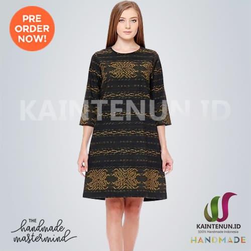 Jual Dress Batik Wanita Kain Tenun Ikat Troso Jepara Handmade - MDR007 - Kab. Jepara - kaintenun ...