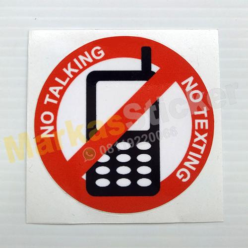 Jual Stiker No Talking No Texting ( Warning Sign ) - Kab. Bandung ...