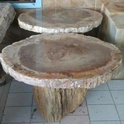 Jual Meja Bulat Batu Fosil Kayu - Kab. Tulungagung - Ayra Marmer ...