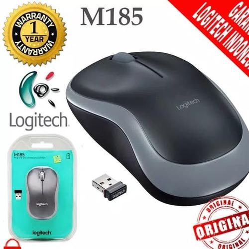 Jual Mouse Wireless Logitech M185 Original Resmi / Wireless Mouse M 185 ...