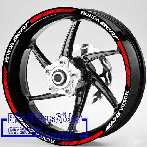 Jual Sticker Velg Motor Wheel striping Honda Beat uk velg 14 inc - Kab ...